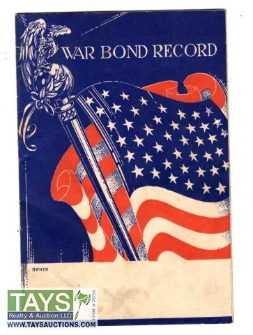 Tays Realty & Auction - Auction: Nov. Coin Auction ITEM: War Bond ...